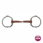 Leather Eggbutt Gag Pinchless Snaffle Bit - 17mm - Partrade
