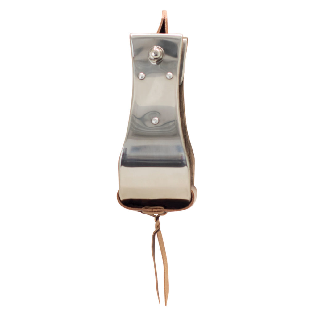 Metalab Open Range 3-1/4" Stainless Steel Covered Wooden Stirrups ...